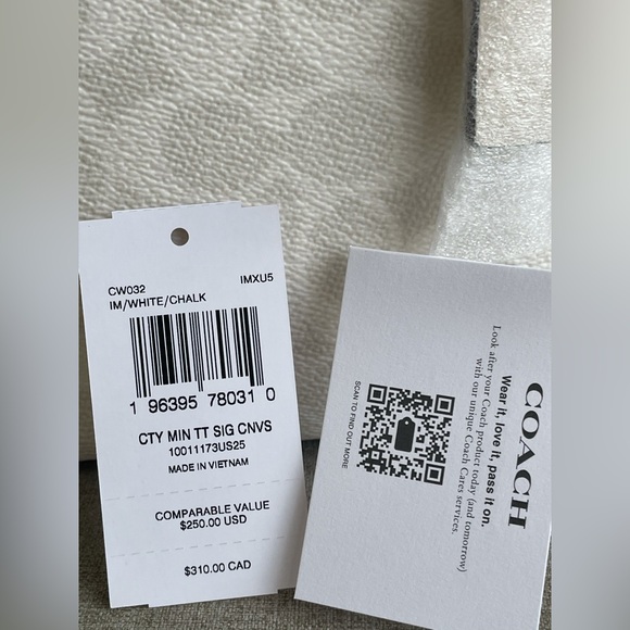 Coach | Bags | Nwtcoach City Mini Tote Bag In Signature Canvascoach ...